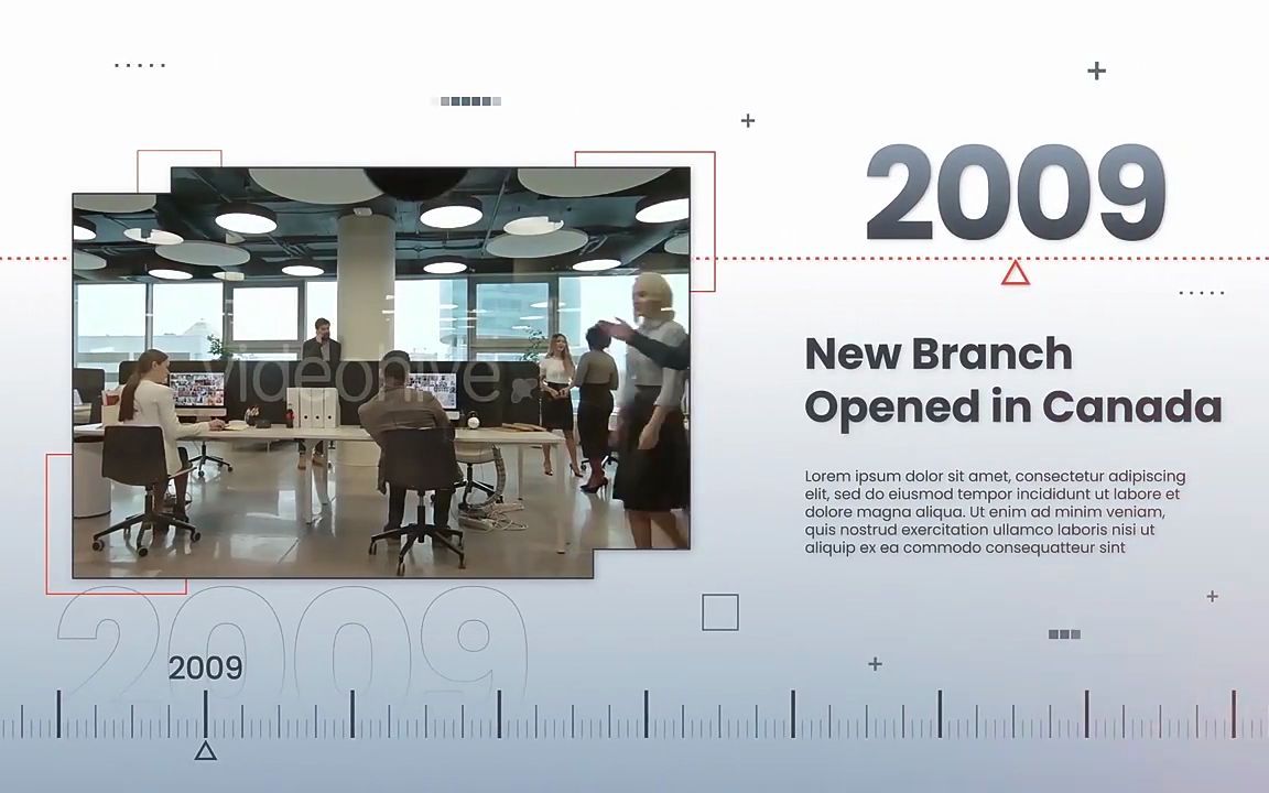 AE模板-公司企业时间轴发展历程展示介绍包装