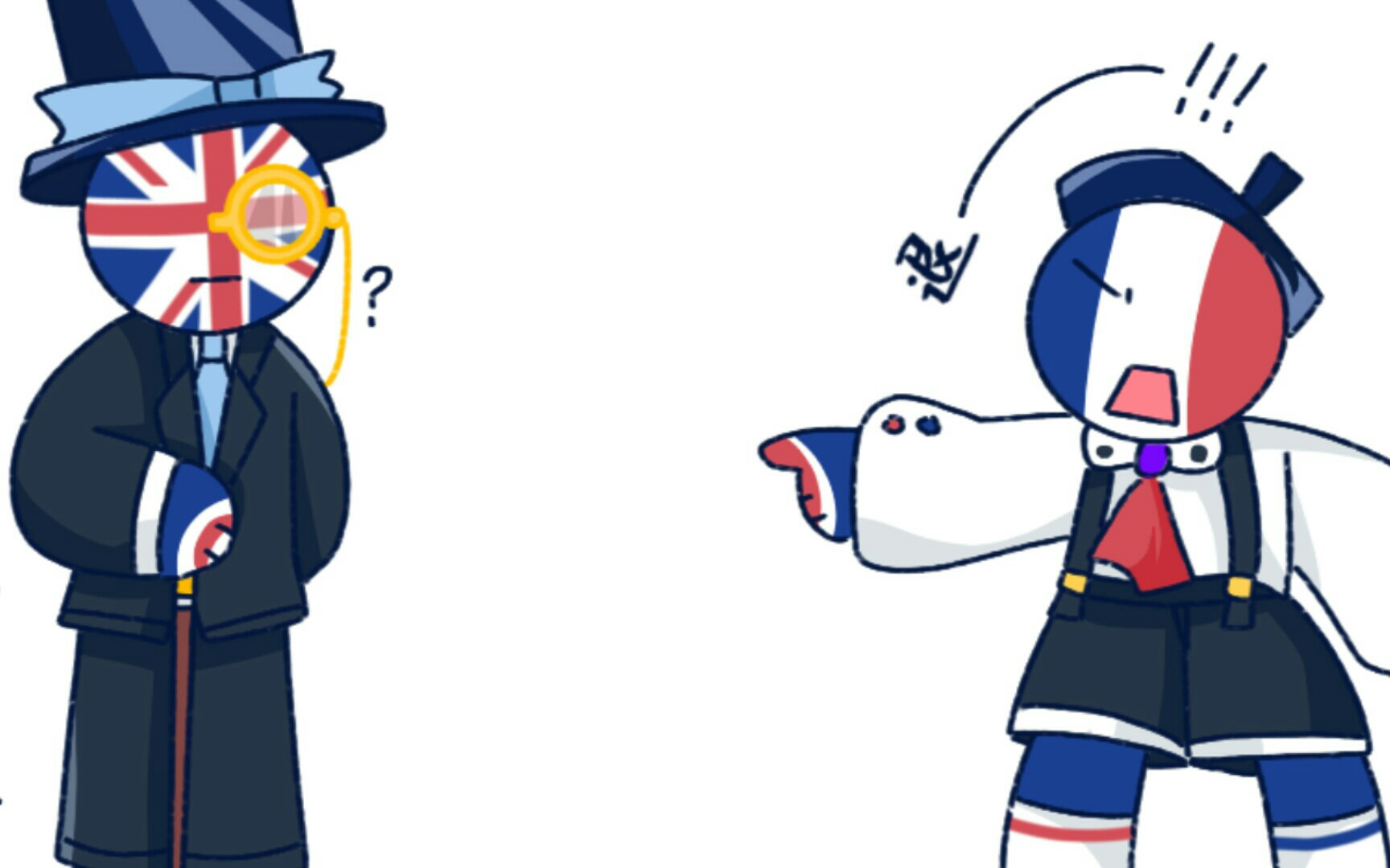 【英法CP向/CH手书】让风告诉你———“花不是为花店而开,但我是...