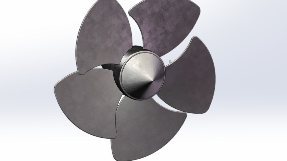 SolidWorks中螺旋桨模型的绘制