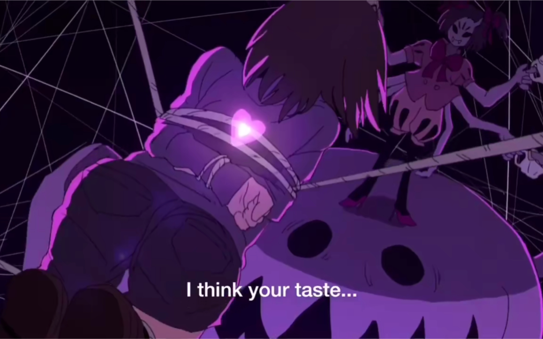 【如果UT是动漫的话】Muffet VS Frisk(作者:ケツの擬人化っぽい人)
