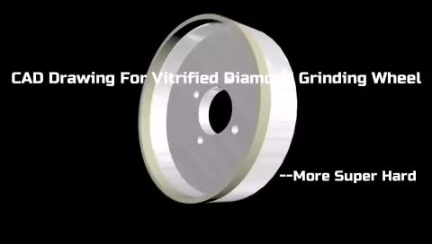 6A2陶瓷金刚石刀磨砂轮CAD制图过程
