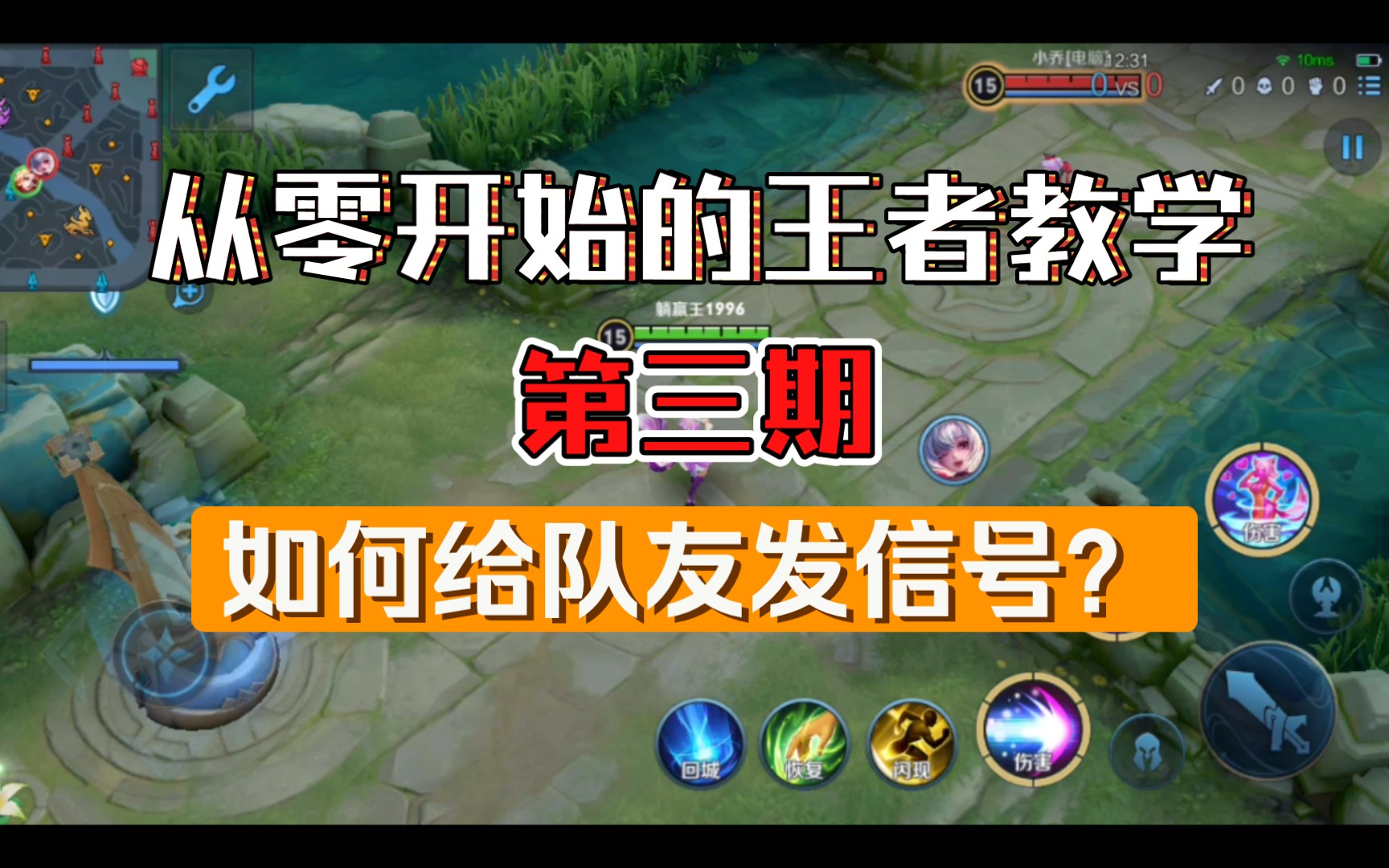 从零开始的王者教学第三期 如何给队友发信号