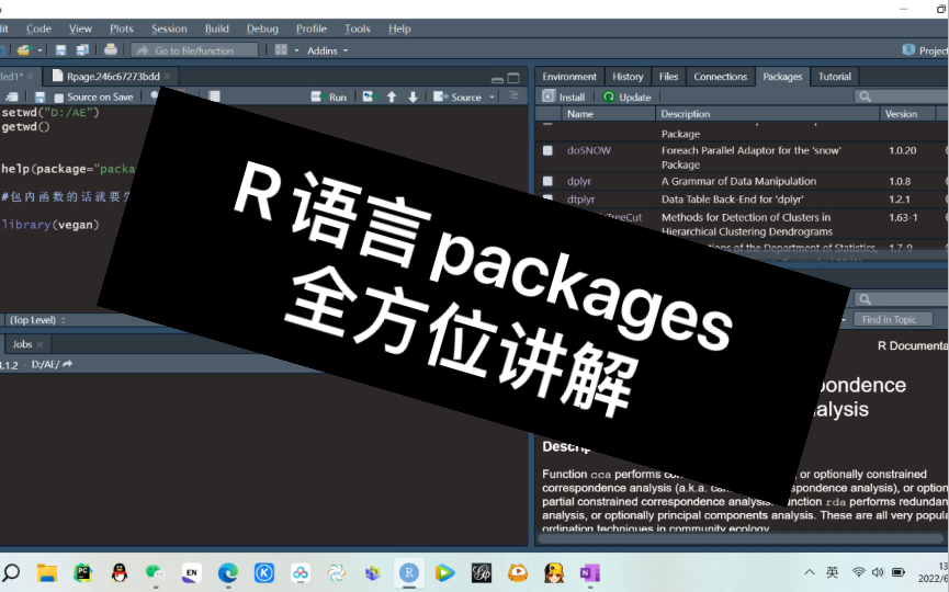 R语言入门/1.3/包的概念及花样安装
