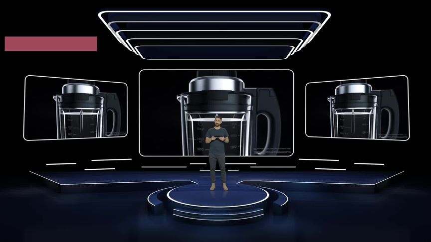 三维虚拟舞台直播活动产品发布会设计多屏幕互动#vMix虚拟集