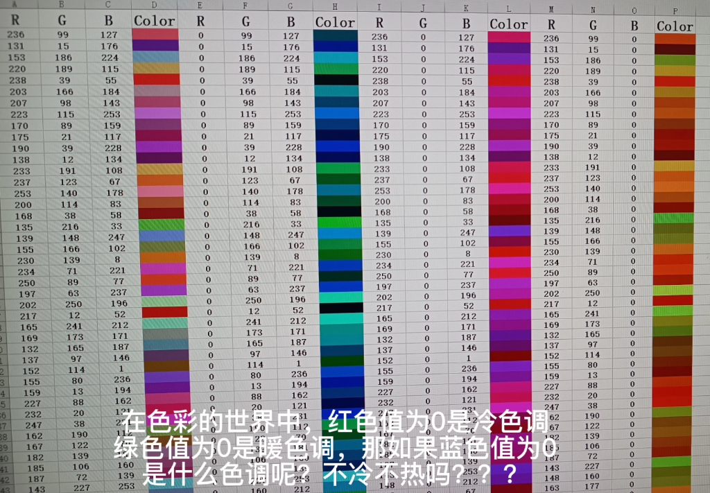 从Excel中学习色彩知识