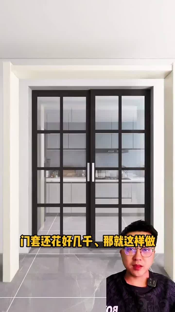 颜值巨高还省钱的厨房推拉门厨房装修推拉门
