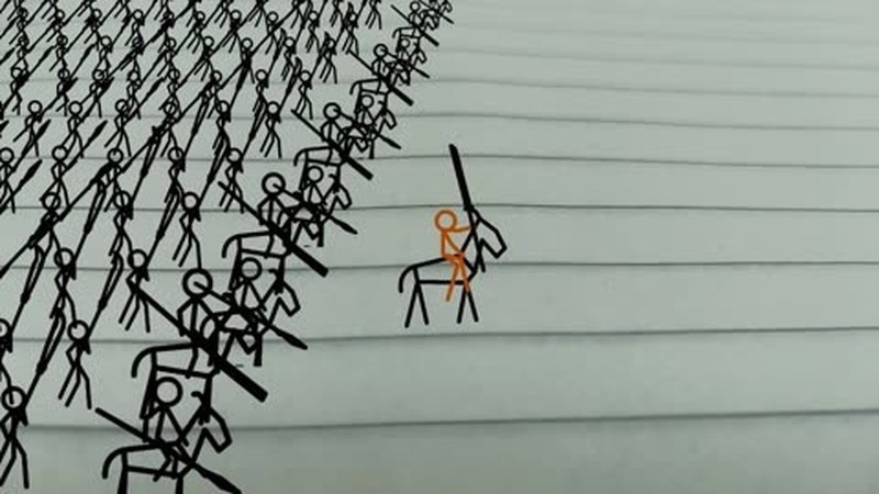 将士决战纸上武林,火柴人演义,火柴人原创动画