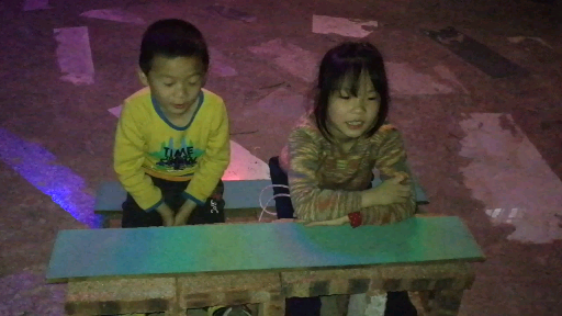#亲子游戏#晚饭后3个小孩扮演课堂角色,
