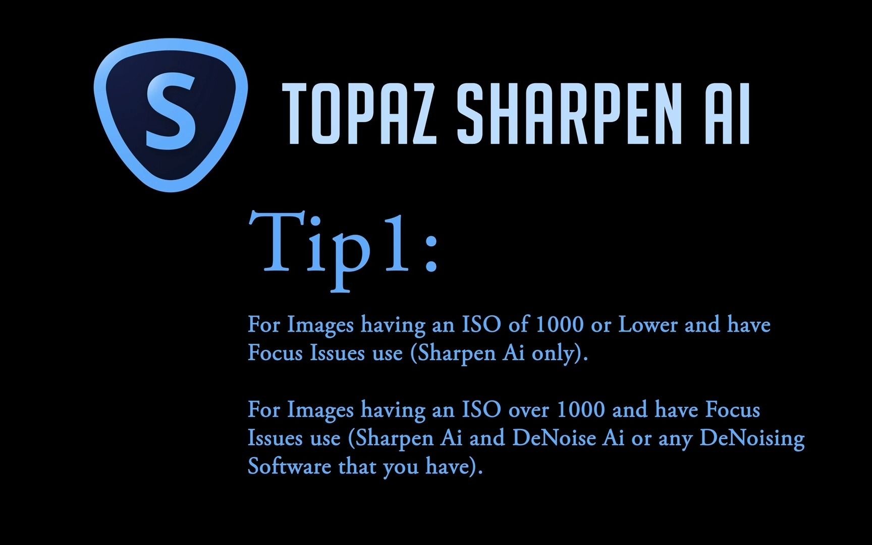 TOPAZ SHARPEN AI Sharpening 使用技巧