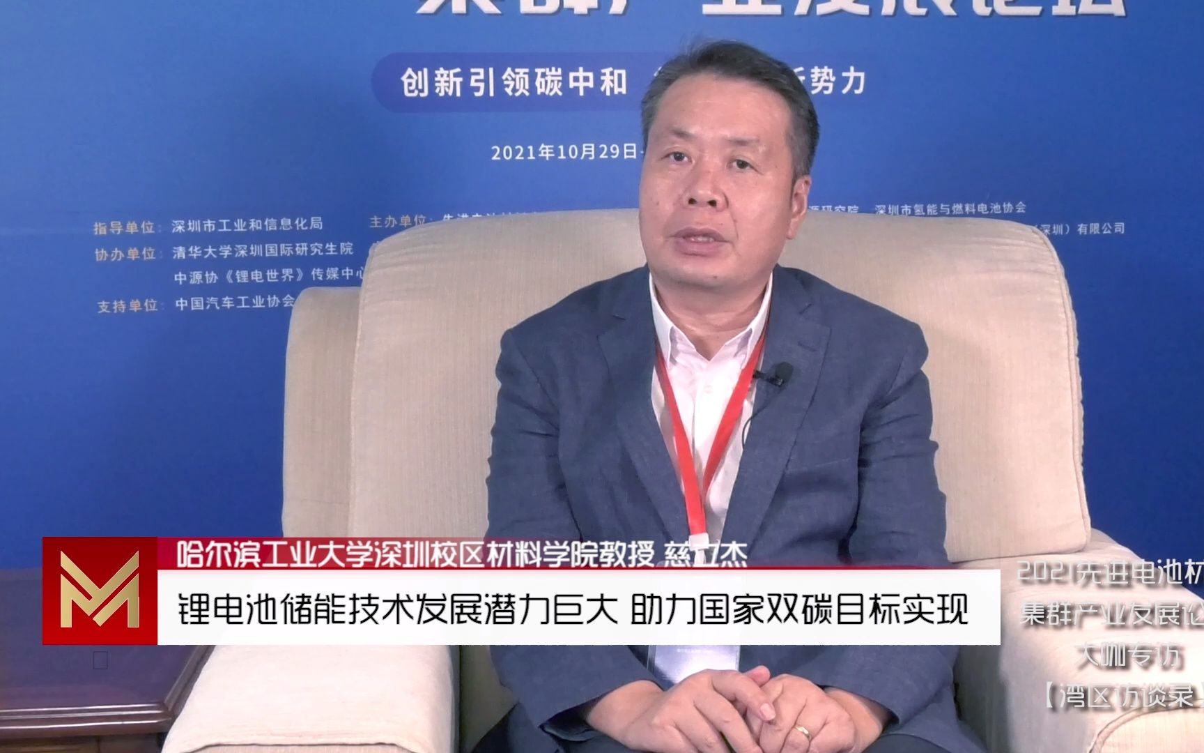 哈尔滨工业大学(深圳)材料学院慈立杰教授:电池储能你技术发展潜力...