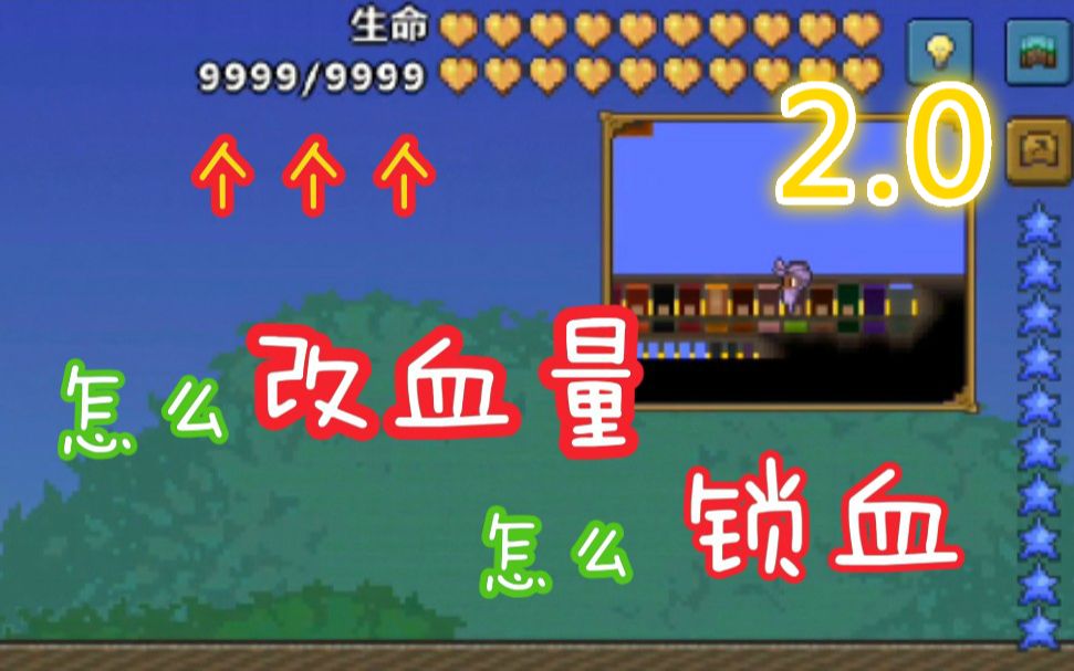 【泰拉瑞亚】如何修改血量和锁血