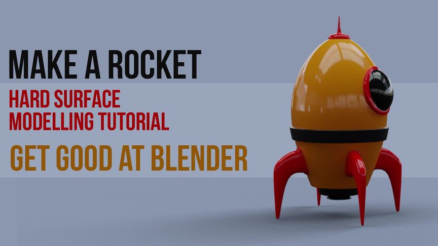 blender-2.8-建模技巧-制作火箭01