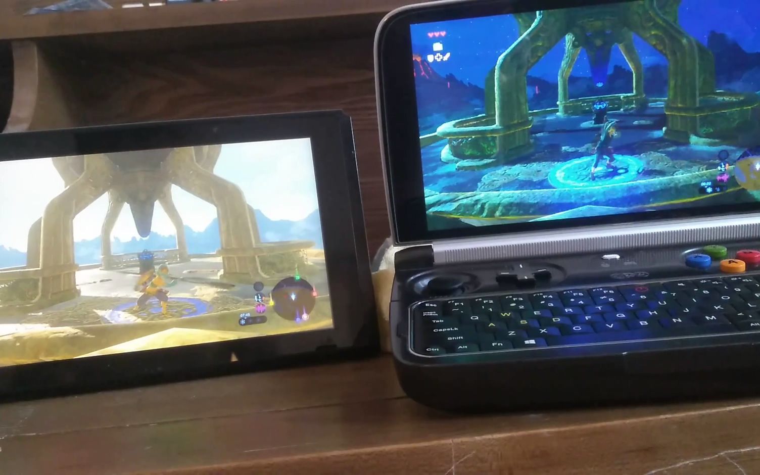 演示《塞尔达传说:旷野之息》- GPD掌机 WIN 2 终极 PK Nintendo Switch