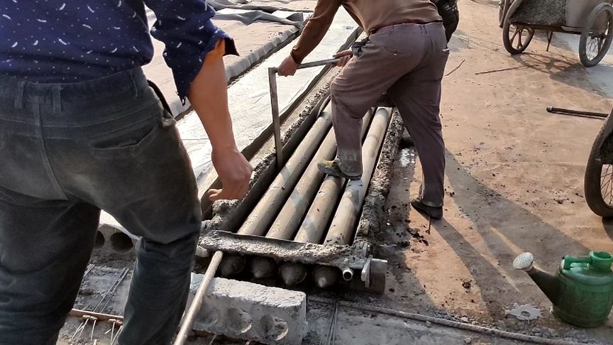 原来空心板是这样制作的,真简单!建房能省不少钱