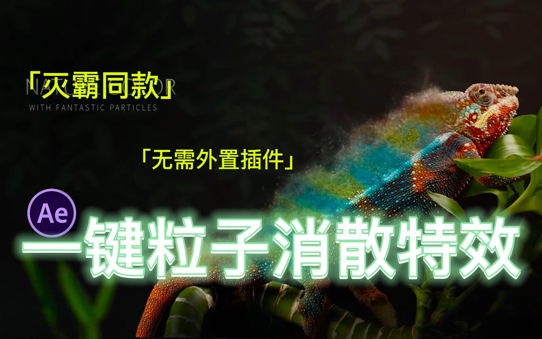 【视频剪辑】一键粒子烟雾消散工具,超帅的人物烟雾粒子消散效果...