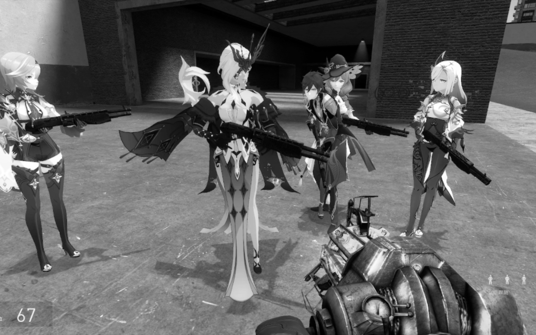 GMod 与原神npc并肩作战