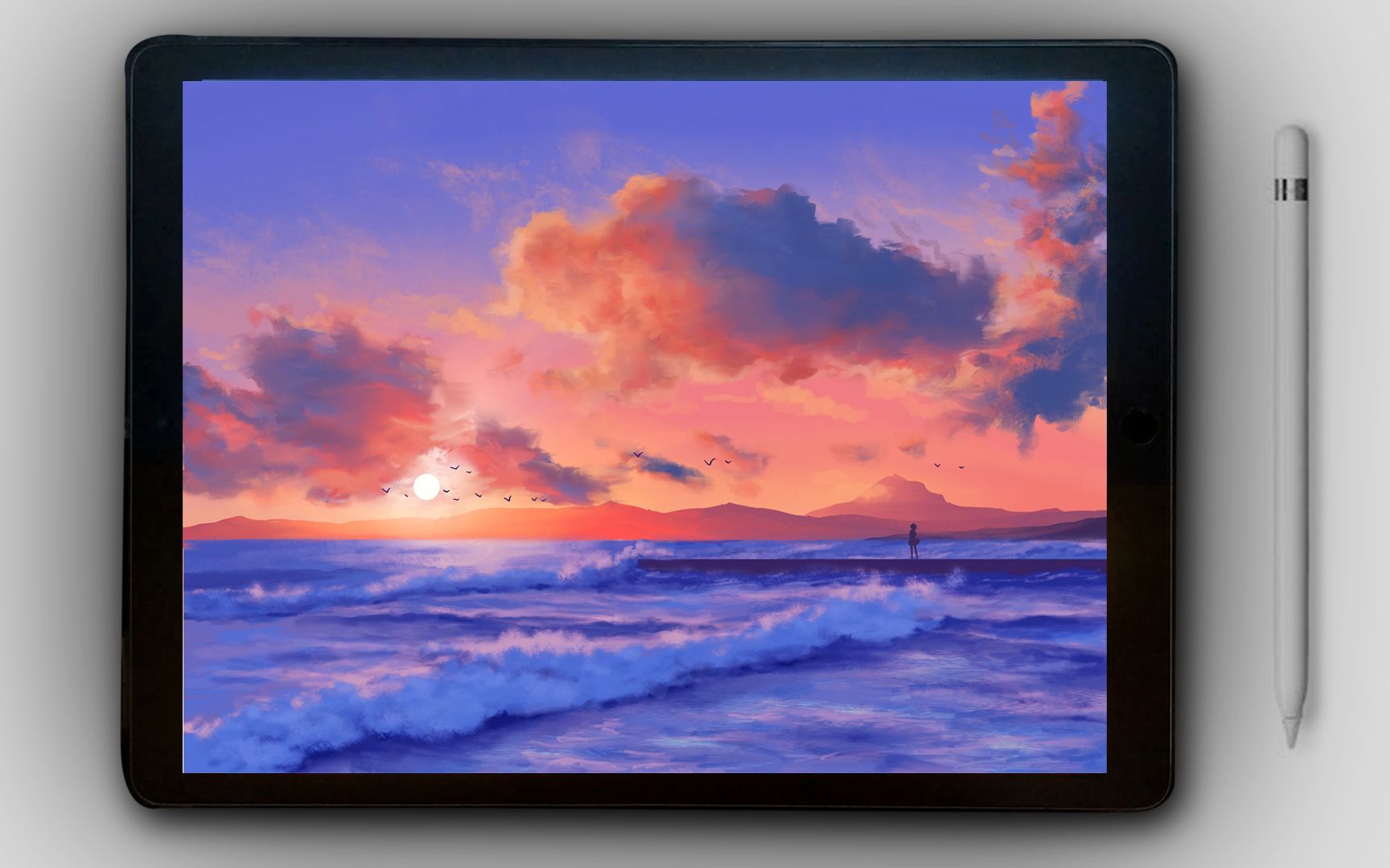 【Procreate】零基础学iPad画画 海的声音