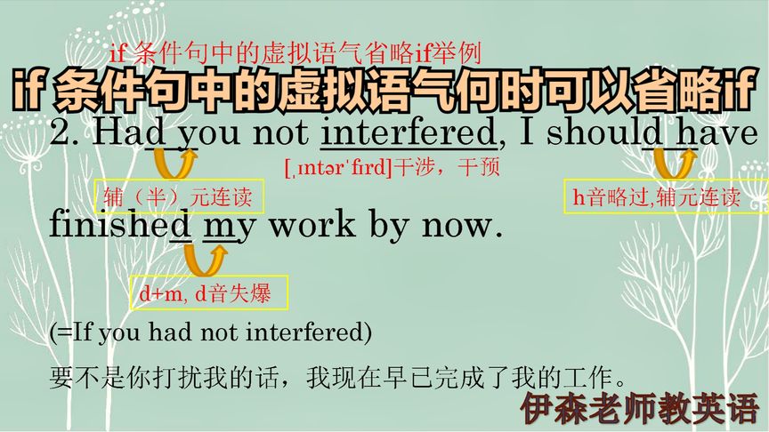 英语就该这样学!if 条件句中的虚拟语气什么情况下可以省略if