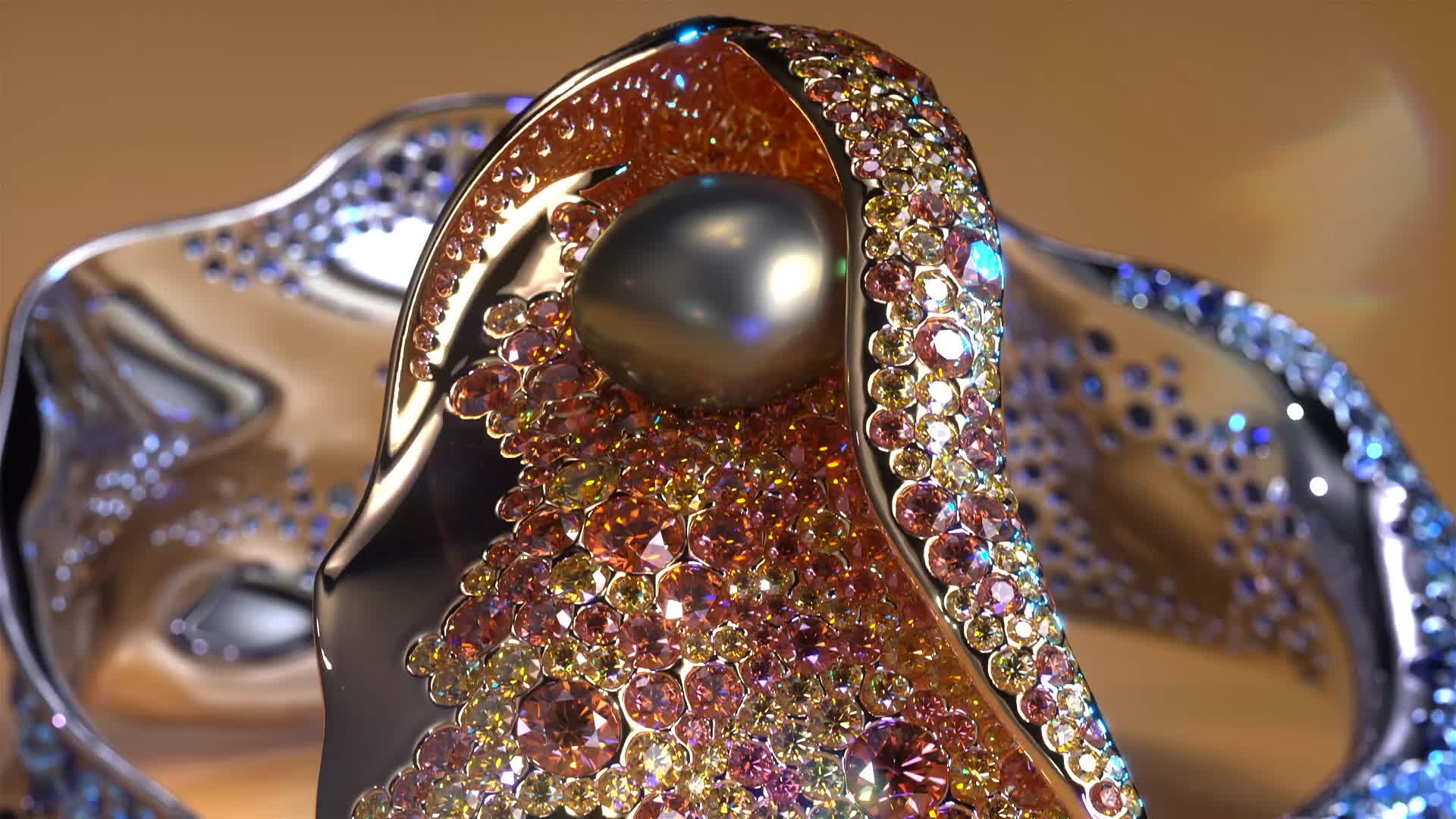 森林中的珠宝珠宝视频拍摄制作