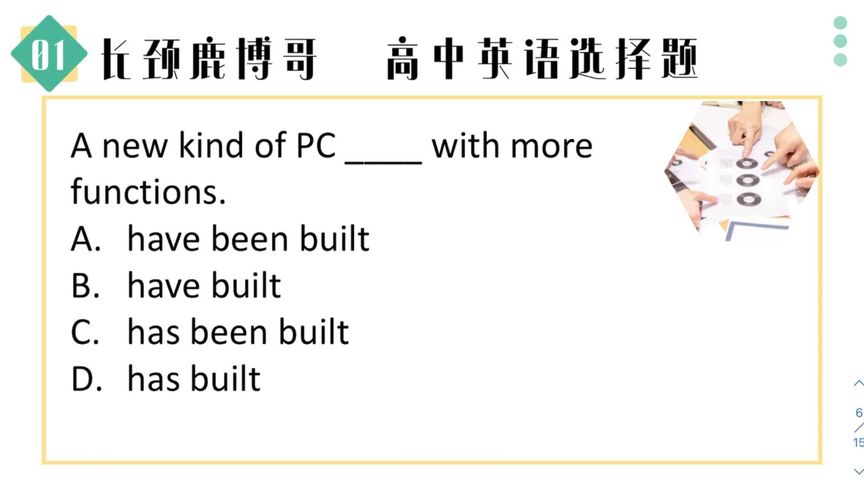 高中英语选择题,为什么使用现在完成时的被动语态?学霸带你学会