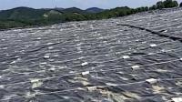 新乡辉县垃圾填埋场HDPE土工膜覆盖膜镇压水泥块链接聚丙绳连接...