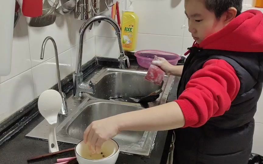【家务劳动】刘昕雨洗碗