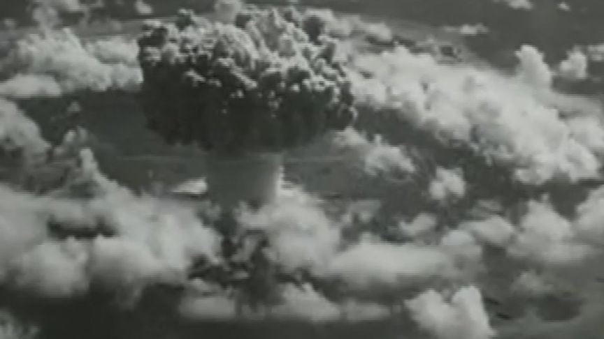 海底核弹爆炸实验 壮观的蘑菇云