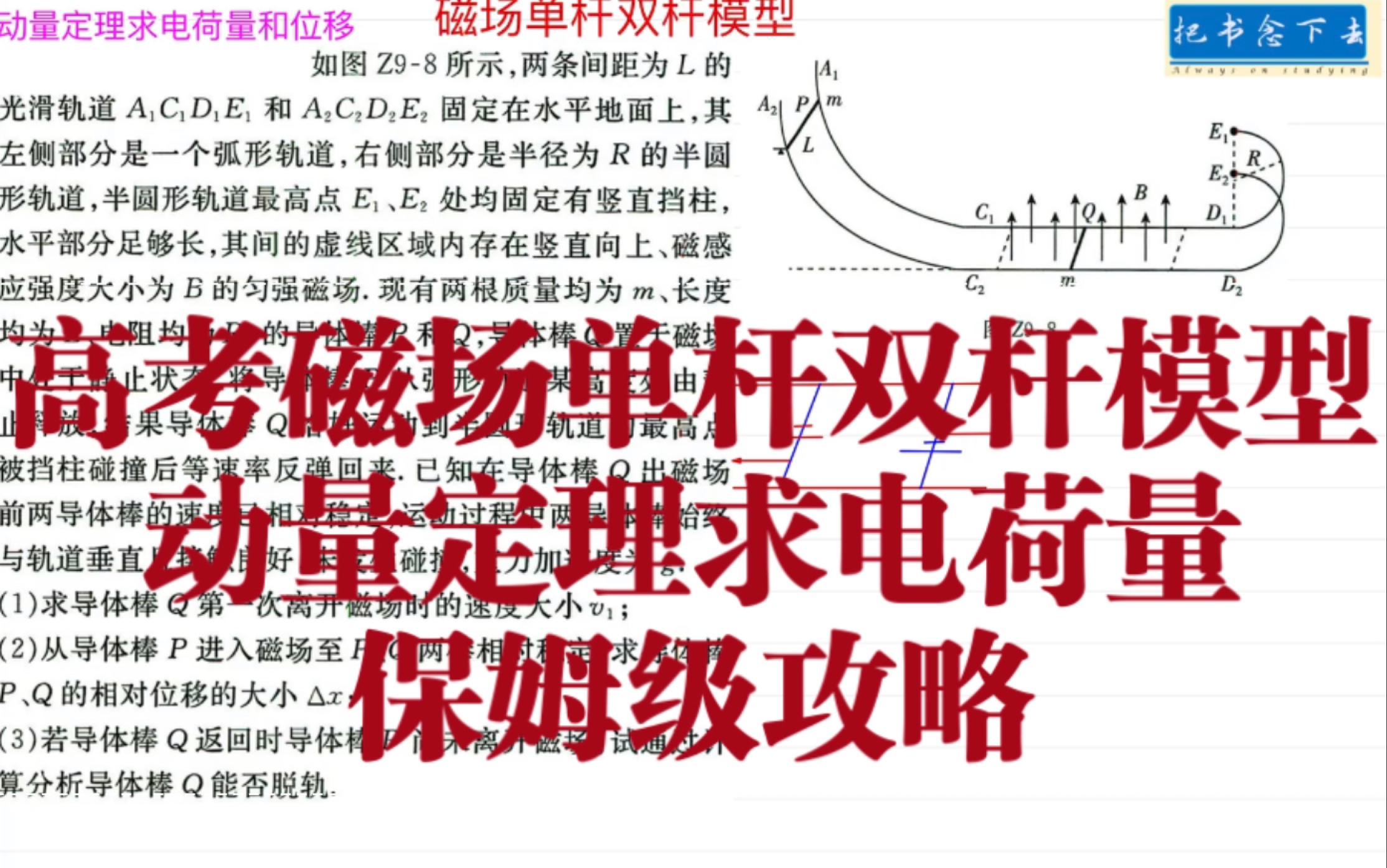 高考物理冲刺之单杆双杆模型