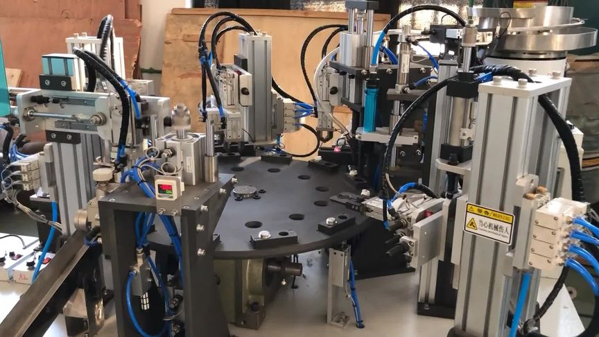 暖气片堵头自动组装机 排气阀阀芯 密封圈组装机#自动化设备