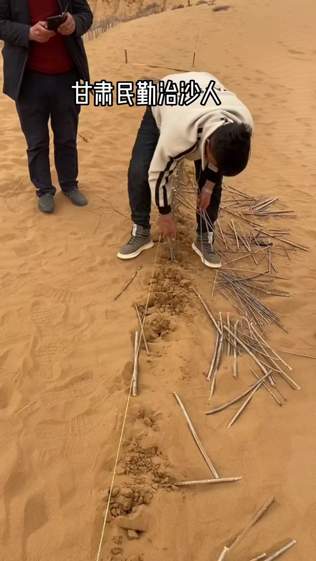 ...让漫漫黄沙终成片片绿洲,这抹绿是民勤人最硬核的坚守❤️#甘肃...