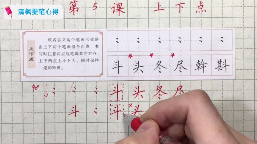 从零基础到精通硬笔书法教学视频、适合书法爱好者或小学生学习