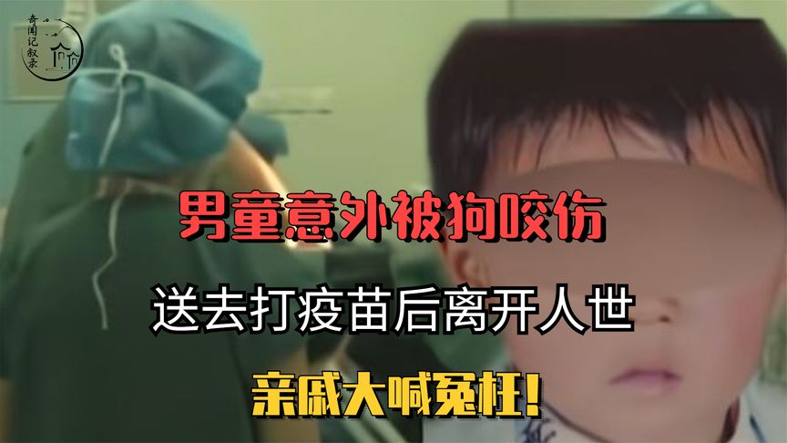 男童意外被狗咬伤,送去打疫苗后离开人世,亲戚大喊冤枉!