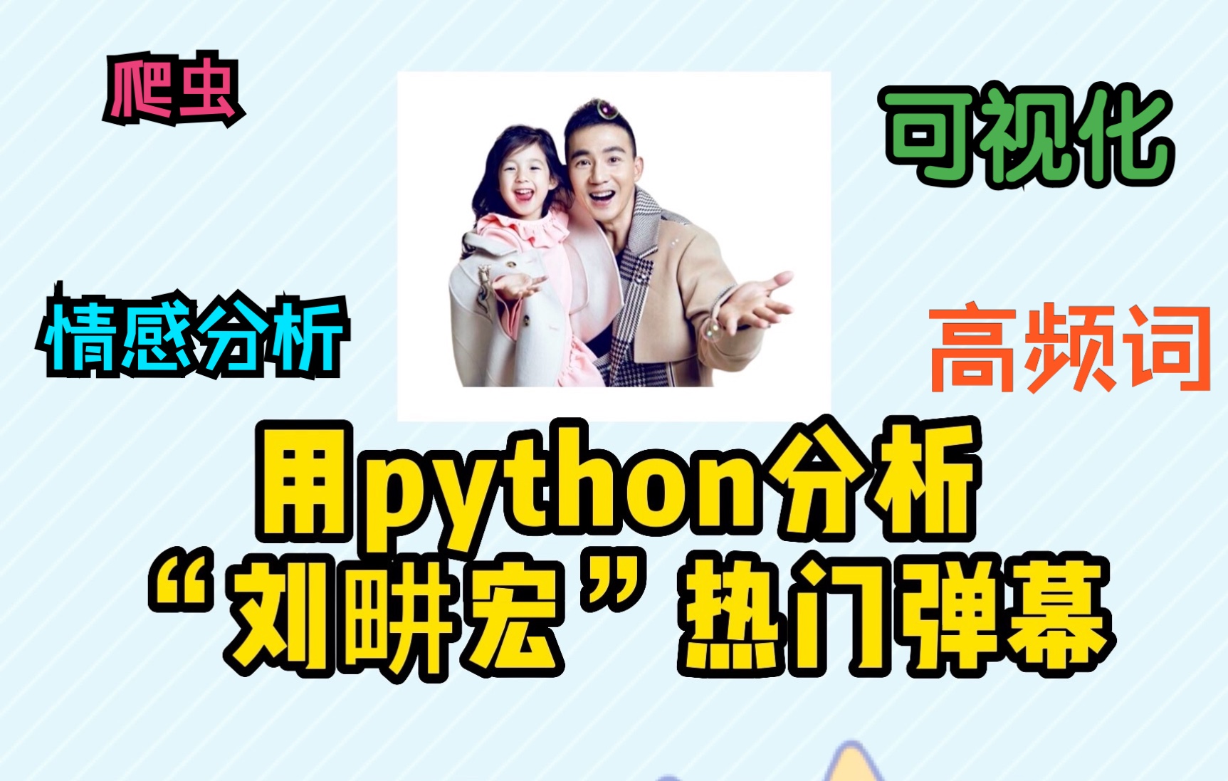 ...Top10高频词+词云图】"刘畊宏"热门弹幕python舆情分析文本挖掘案例