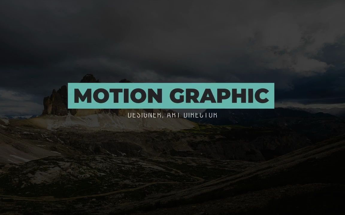 20 个标题动画PR模板