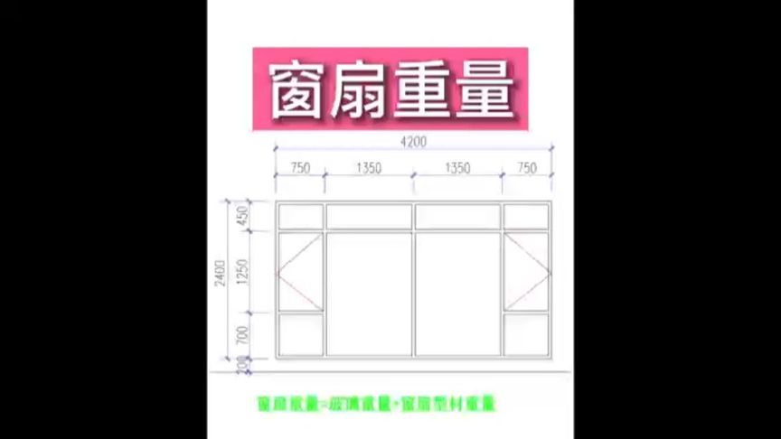 窗扇重量计算#零基础学门窗 #门窗徐工 #门窗厂 #门窗人 #工程人