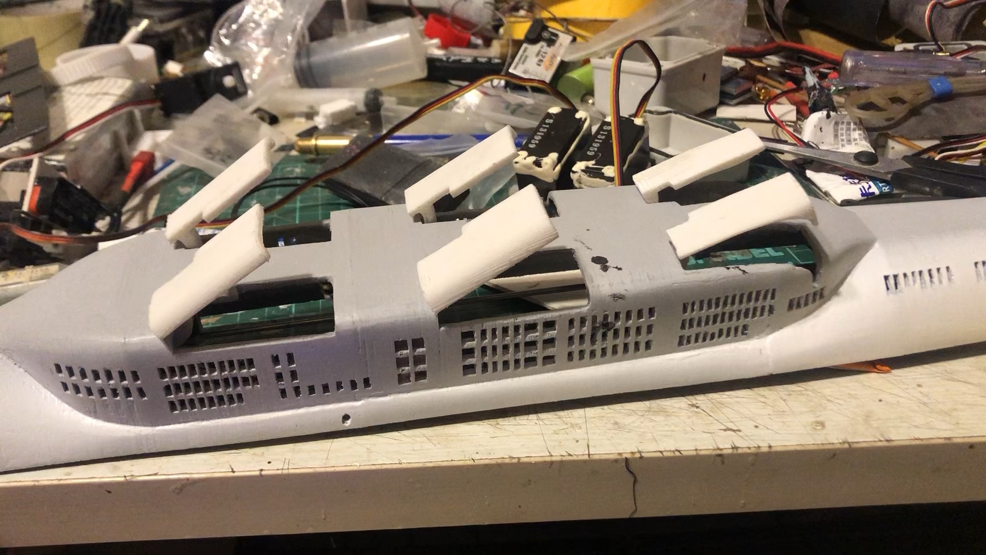 【模型】100比例033g导弹舱门开启测试