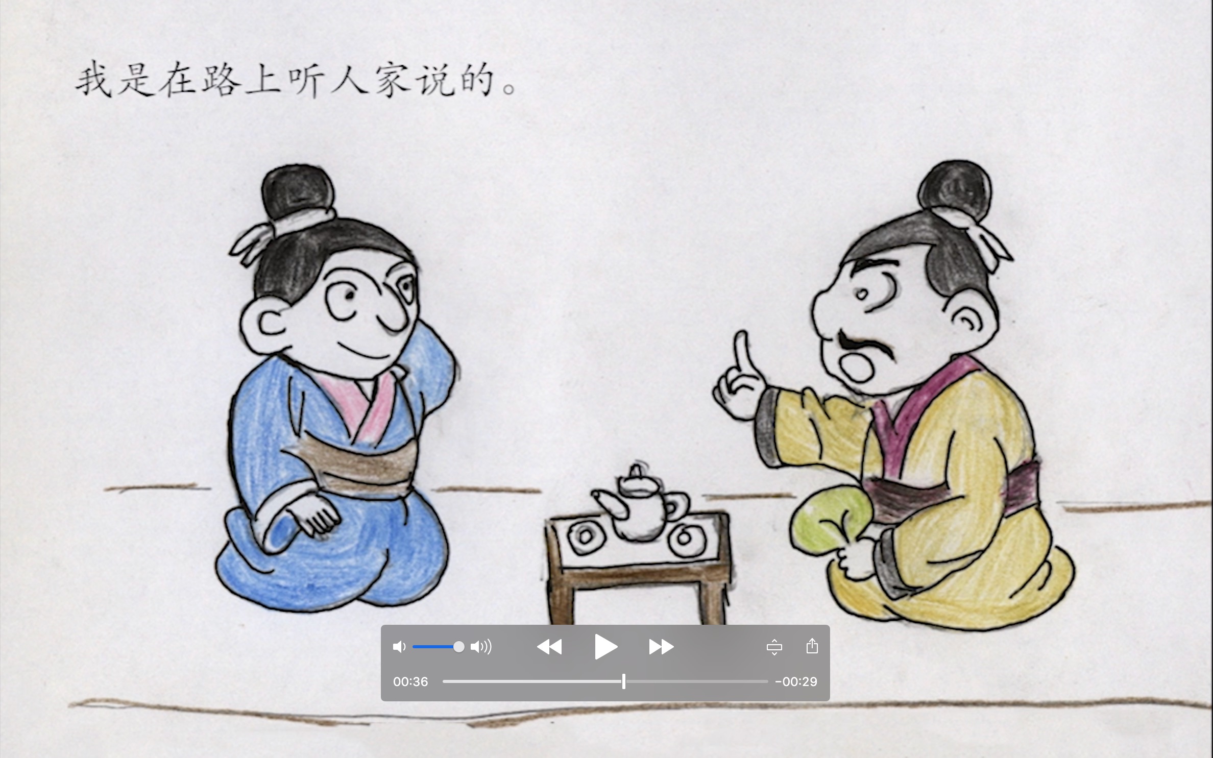 成语动画短片中国古代成语故事《道听途说》