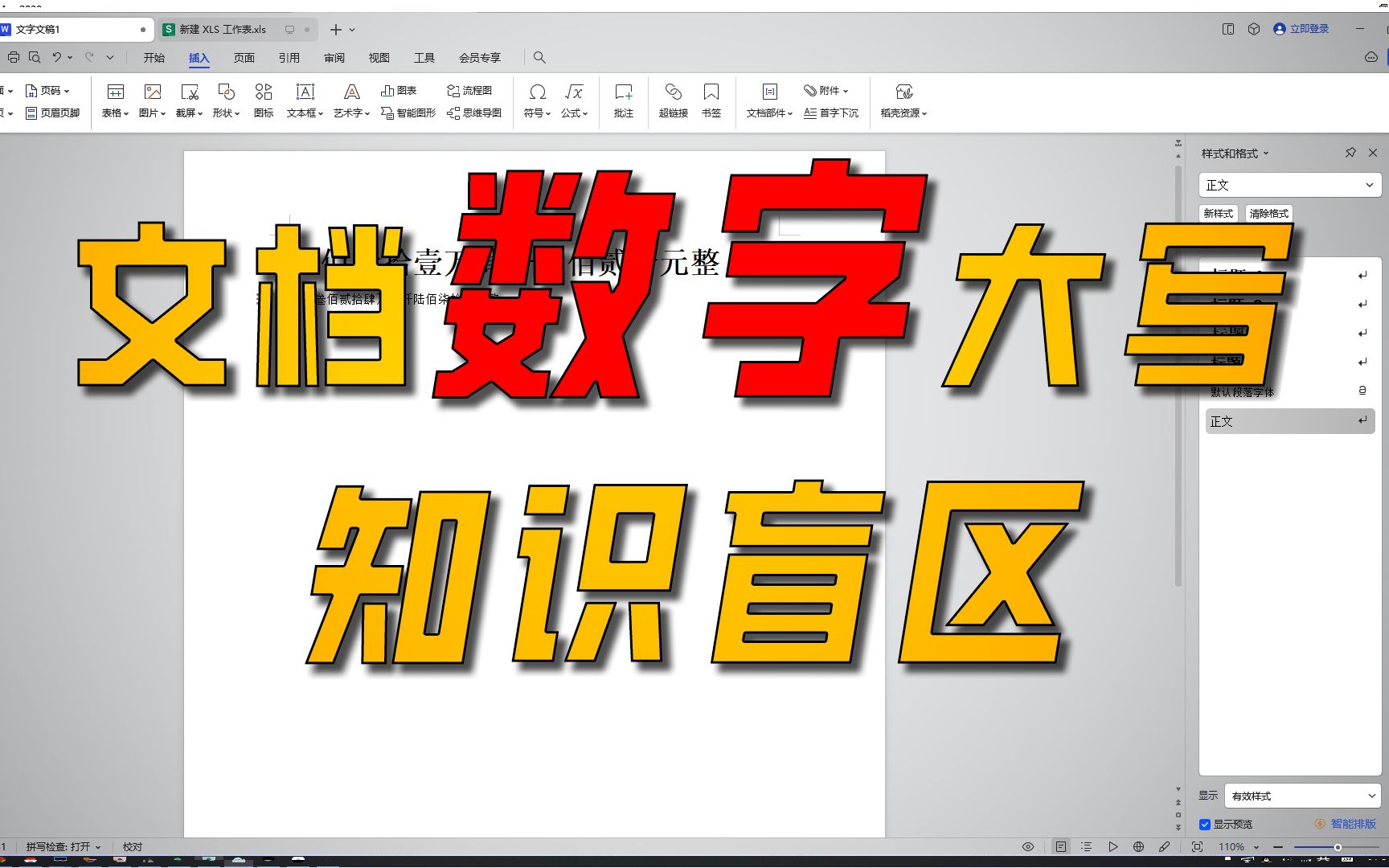 WPS文档表格数字金额大写,每天一个小技巧