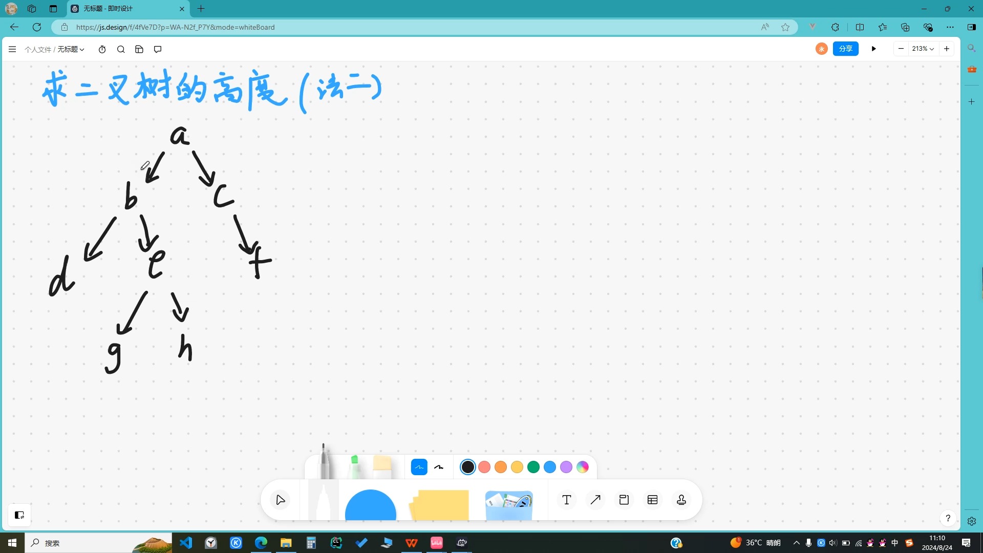 数据结构算法训练--06求二叉树的高度(方法二)