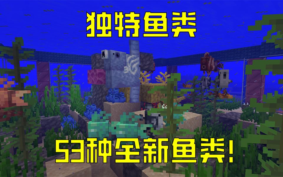53种全新鱼类!高版本最棒的鱼类拓展模组!——你一定没玩过的模组介绍
