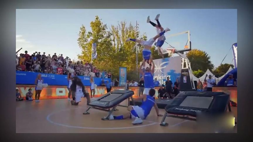 你一定没见过的篮球特技表演