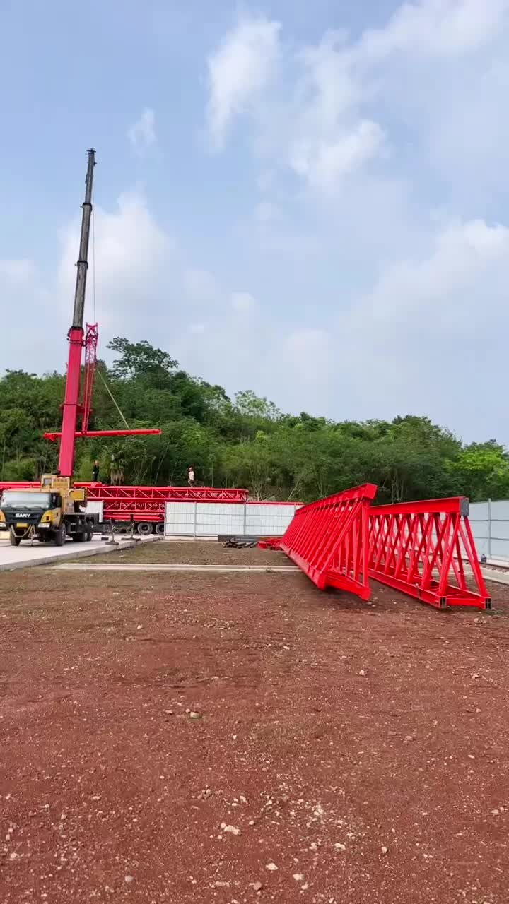 提梁机到货,服务宜宾客户,宜宾地区起重机安装维修保养 #起重机 #起重...