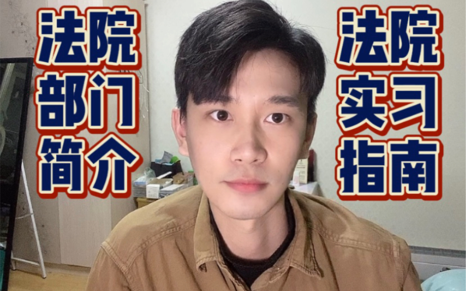 实习指南|法院都有哪些部门?职责是什么?有多少你不知道的事?法律|法...