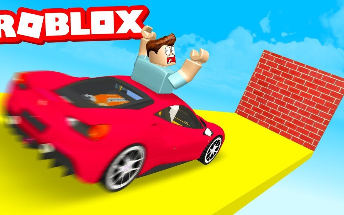 Roblox车祸模拟器:超级跑车被大铁锤瞬间砸烂!