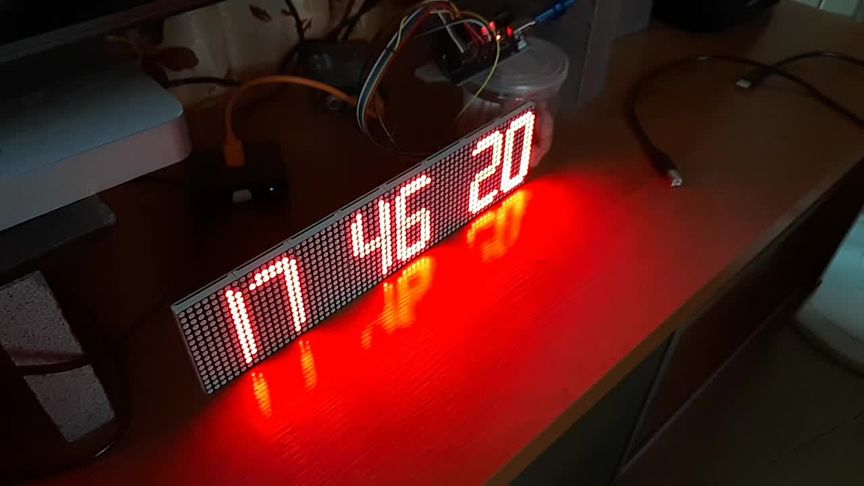 arduino uno/esp8266网络对时数字时钟