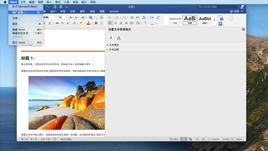 Microsoft Word 2019 for mac(word mac) v16.49中文正式版