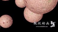 水分子动画 水分子微观演示动画