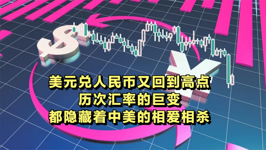 美元兑人民币又回到高点,历次汇率巨变,都隐藏着中美的相爱相杀