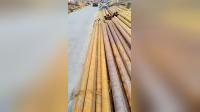无缝钢管基地20号和45号碳钢热轧无缝钢管现货室外库产品展示