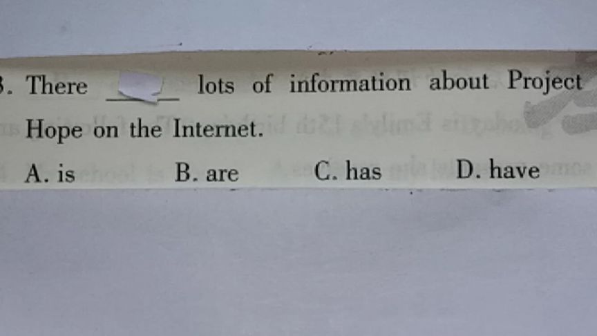 There be句型的用法,你知道吗?来试试看。